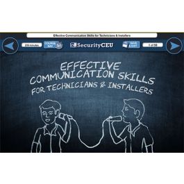Effective Communication Skills Training for Technicians and Installers